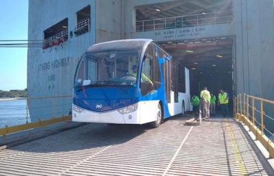 Llegan dos articulados a pruebas preoperativas del BRT2 en Cd. Juarez - Pasajero7